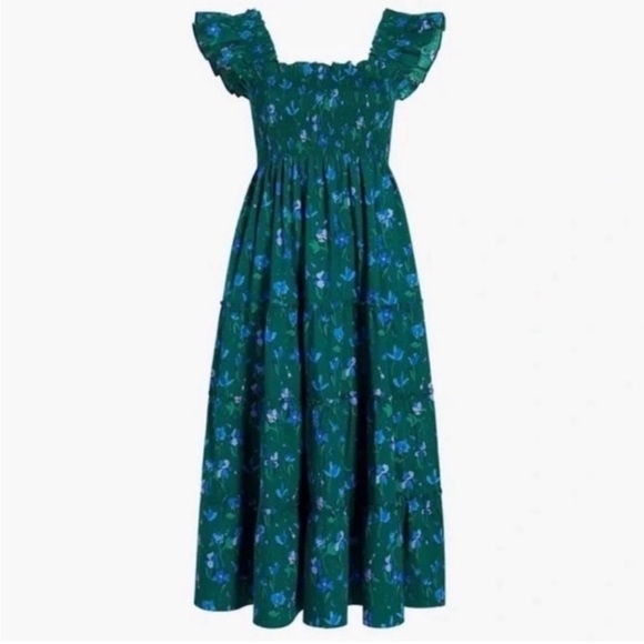 Hill House | Dresses | Hill House Ellie Midi Dress Emerald Space Green ...